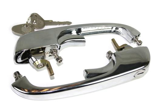 Bay window 68-79 cab door handles (pair) with keys - AllAirCooled