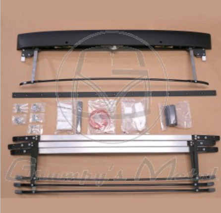 Split Screen Bus Sunroof Assembly with Rails - AllAirCooled